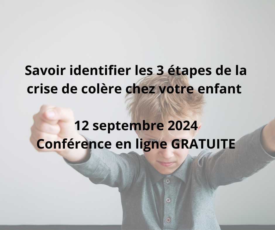 Savoir Identifier les 3 Etapes de la Crise de Colère chez votre Enfant ...
